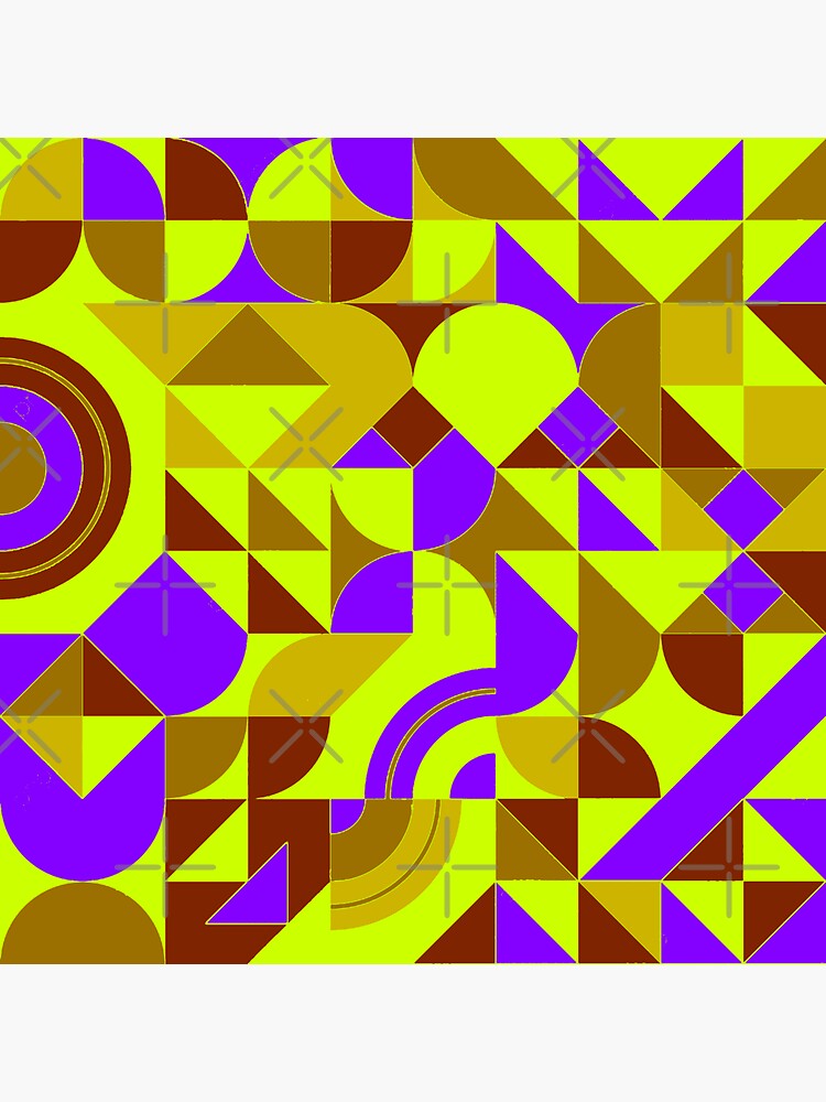 "geometric colorful patterns conceptual Art - Abstract Neo Geo graphic ...