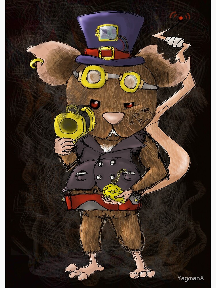 "Steampunk Rat" Art Print for Sale by YagmanX | Redbubble