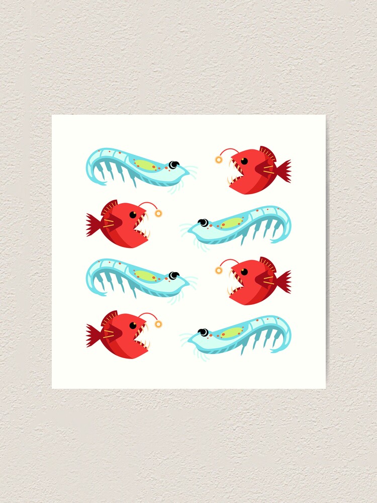 "Shrimp Anglerfish Angler Fish Anglar Cute Kawaii Light Darkness Deep ...