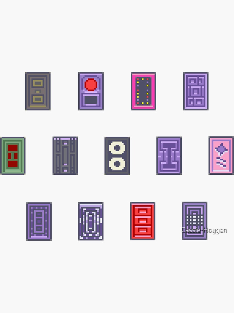 "Yume Nikki Nexus Doors FR/LG Sprites" Sticker for Sale by Cassie ...