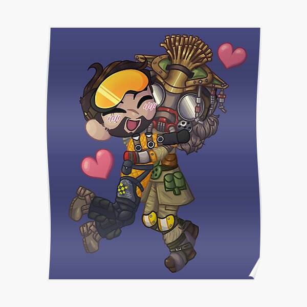 Póster «Bloodhound y Mirage Apex Chibis» de PictionaryModus | Redbubble