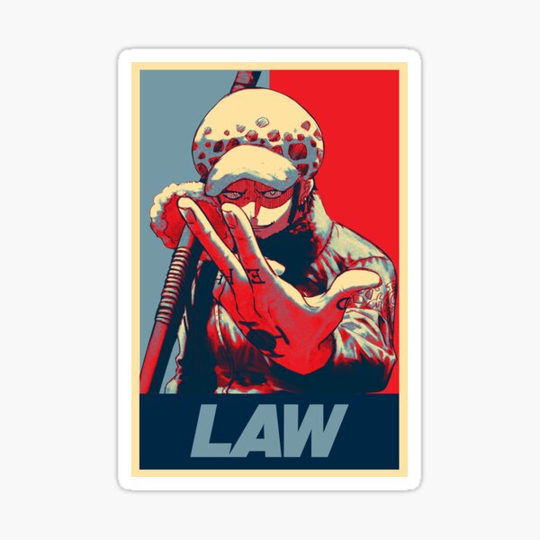 "trafalgar law one piece" Sticker for Sale by Aminezakari | Redbubble