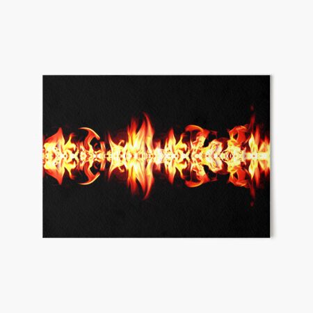 "Fire flames. Flaming effect with burning fire." Art Board Print for ...