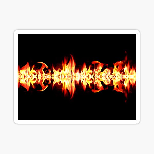 "Fire flames. Flaming effect with burning fire." Sticker for Sale by ...