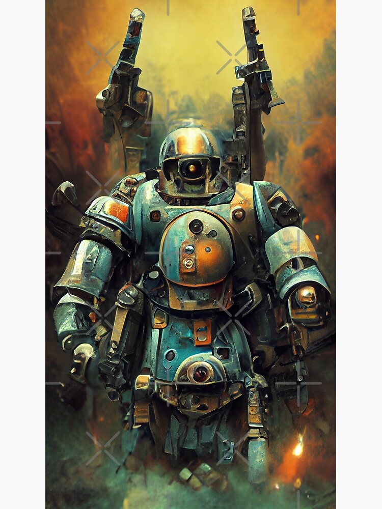 "Futuristic Marine Warrior in Exosquelette Armor Full of Weapons ...