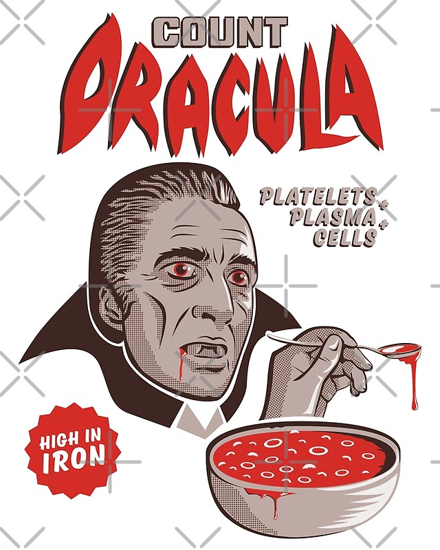 "Count Dracula Cereal | Count Chocula Inspired" by JustSandN | Redbubble