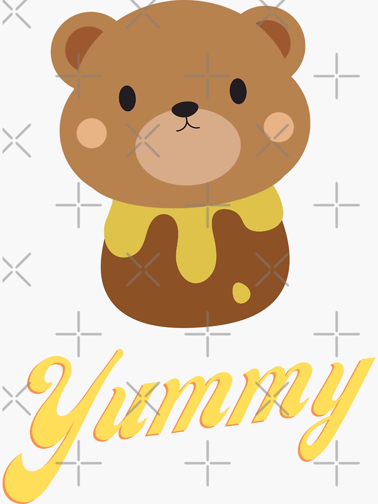 "Yummy Cute Bear Collection" Sticker for Sale by Holyhands | Redbubble
