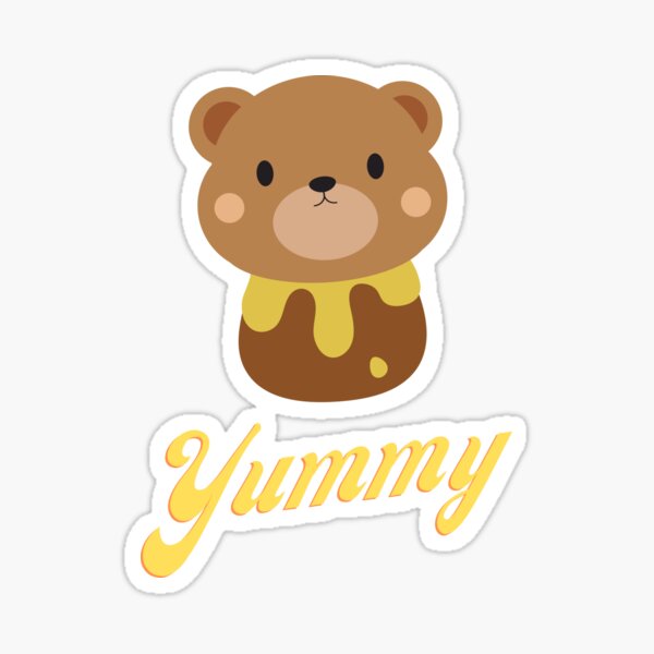 "Yummy Cute Bear Collection" Sticker for Sale by Holyhands | Redbubble