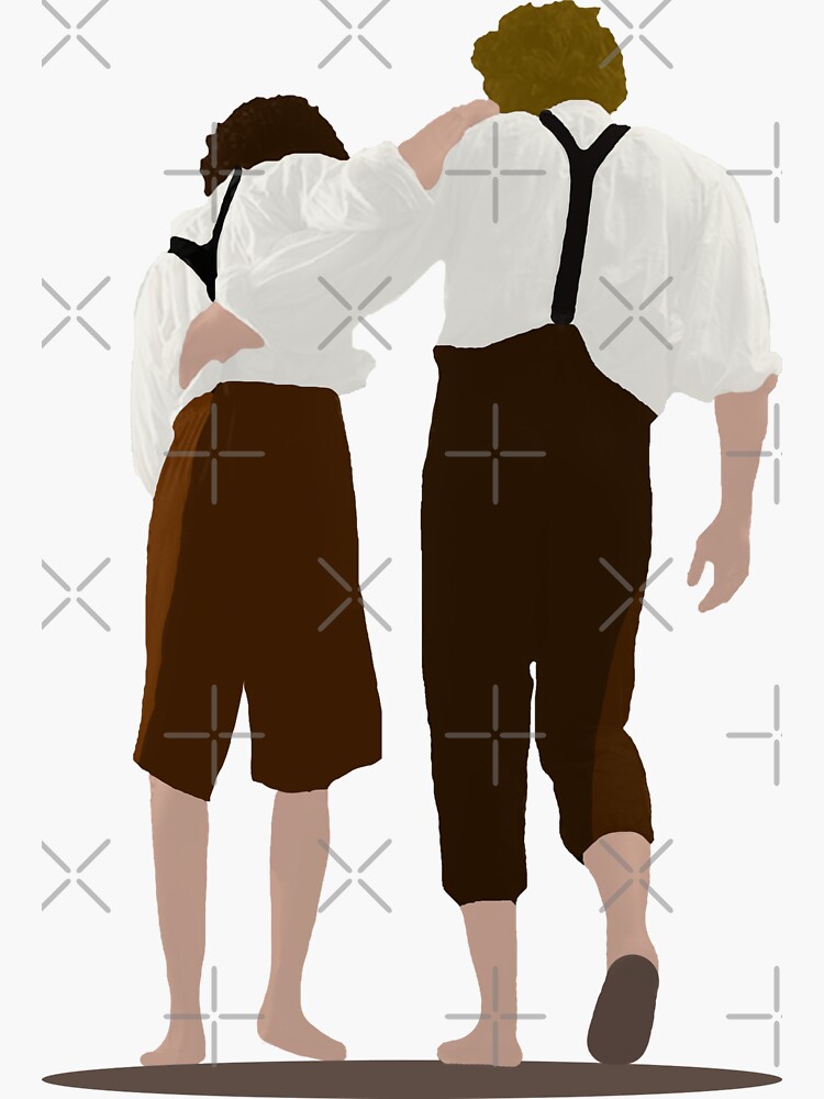 "Frodo and Sam" Sticker for Sale by MalteseArtist | Redbubble