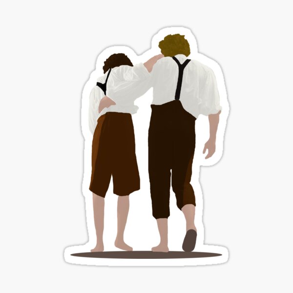 "Frodo and Sam" Sticker for Sale by MalteseArtist | Redbubble