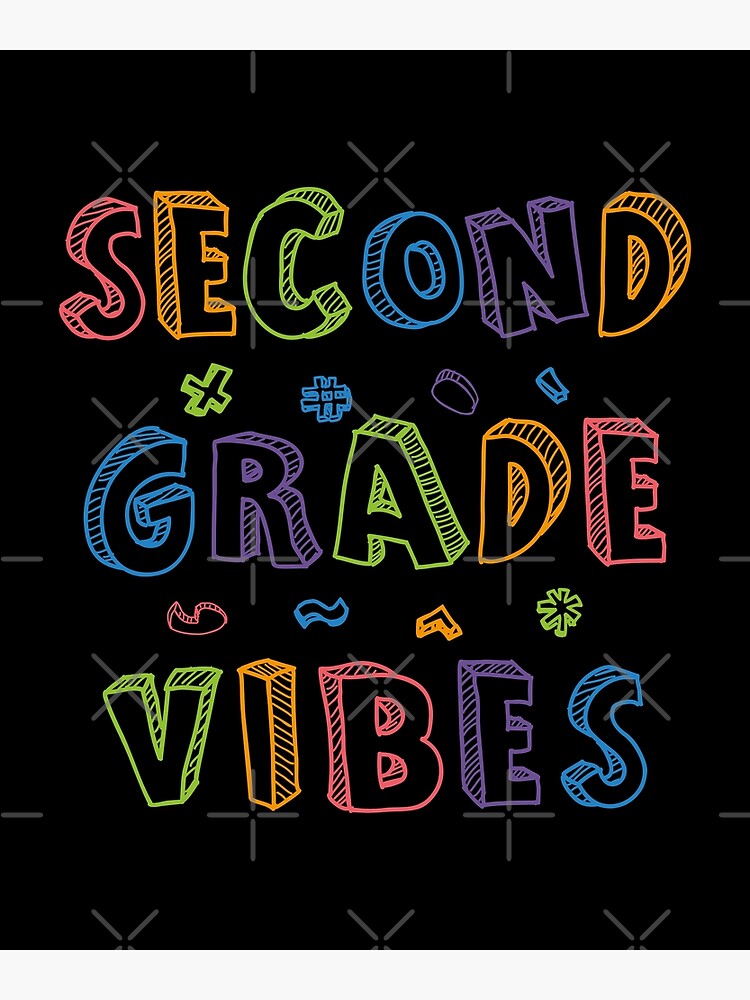 Póster «Oh hola segundo grado. Letras divertidas de vibraciones de ...