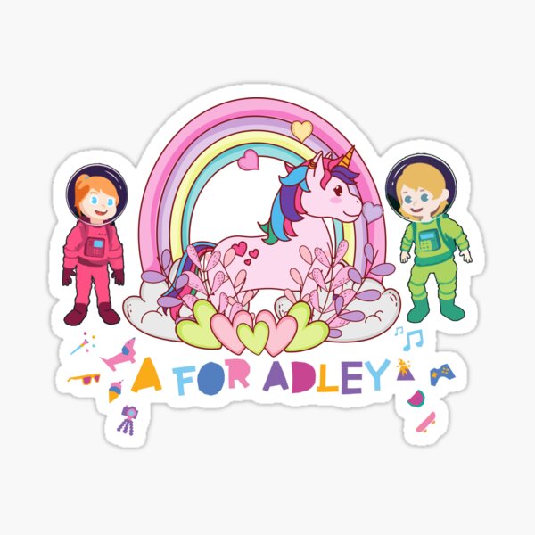 "a for adley , funny for school" Sticker for Sale by carla-niki | Redbubble