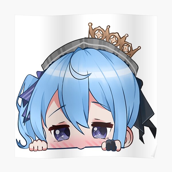 "Hoshimachi Suisei Hololive Eng cute stickers" Poster for Sale by ...