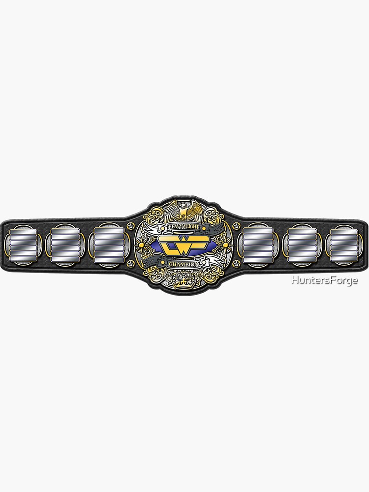 "CWF Heavyweight Championship" Sticker for Sale by HuntersForge | Redbubble