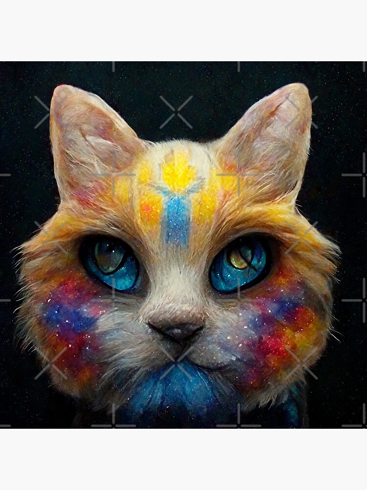 "Cute Galactic Cat" Poster for Sale by -Gustavo | Redbubble