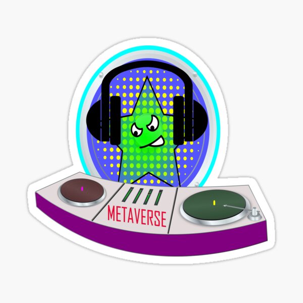 "DJ Star spinning the decks" Sticker for Sale by Scrambledwords | Redbubble