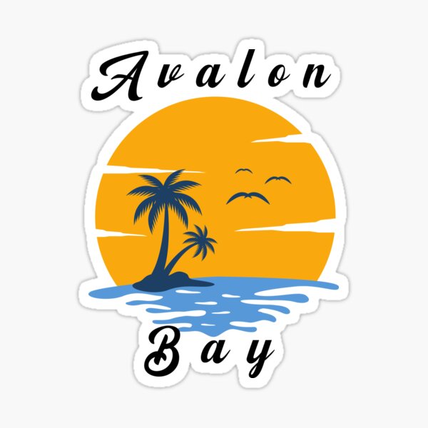 "Avalon Bay " Sticker for Sale by Hubby-wify | Redbubble
