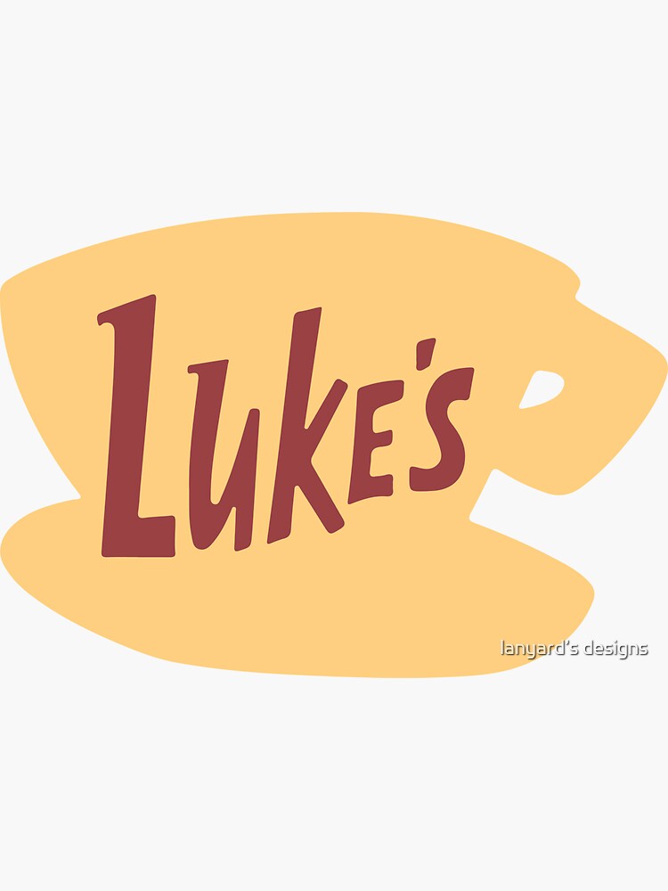 "Luke's Coffee" Sticker for Sale by lanieweber | Redbubble