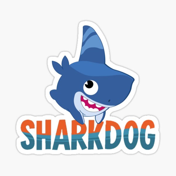 " Sharkdog" Sticker for Sale by janao1111 | Redbubble