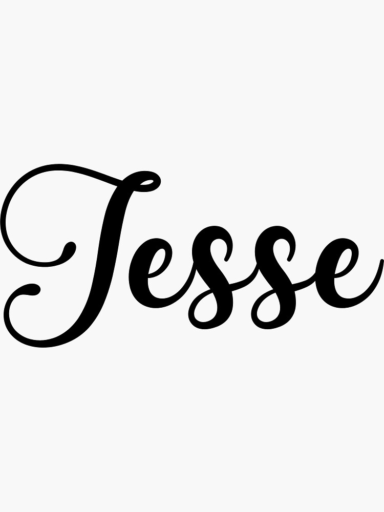 "Jesse Name - Handwritten Calligraphy" Sticker for Sale by YelenaStore ...