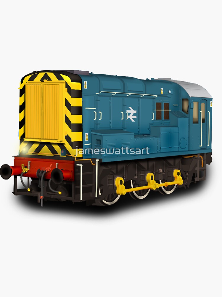 "Class 08 Diesel Shunter" Sticker for Sale by jameswattsart | Redbubble