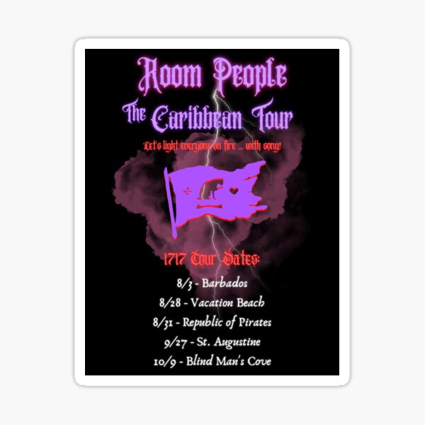 "Stickers & Magnets - Room People Rock Tour" Sticker for Sale by ...