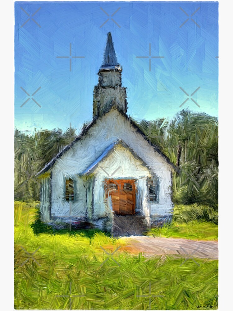 "Church" Sticker by Erniesartwork | Redbubble