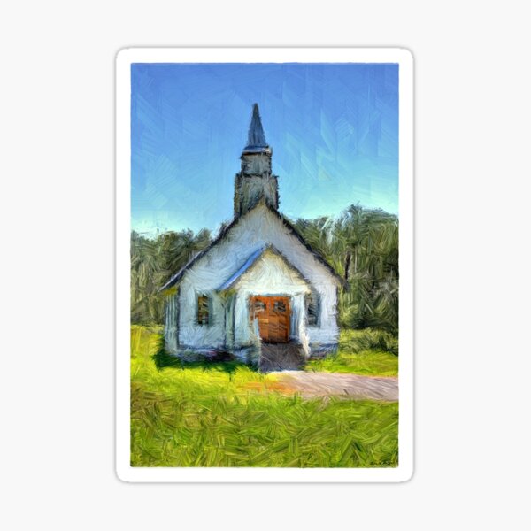 "Church" Sticker by Erniesartwork | Redbubble