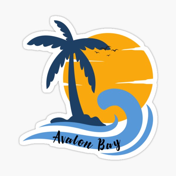 "Avalon Bay " Sticker for Sale by Hubby-wify | Redbubble