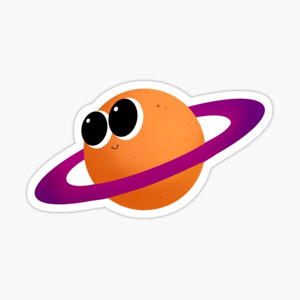 "Cute Saturn" Sticker for Sale by SammieDoodleDo | Redbubble