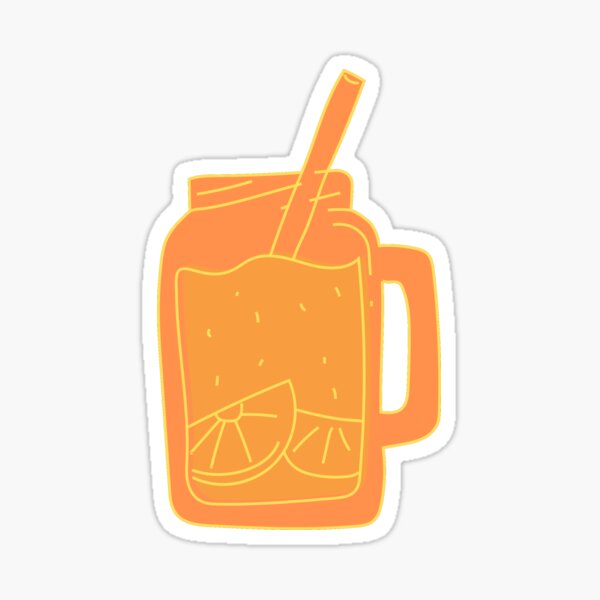 "Mason Jar Summer Sun Ice Tea Sticker" Sticker for Sale by SOFY5STARS ...
