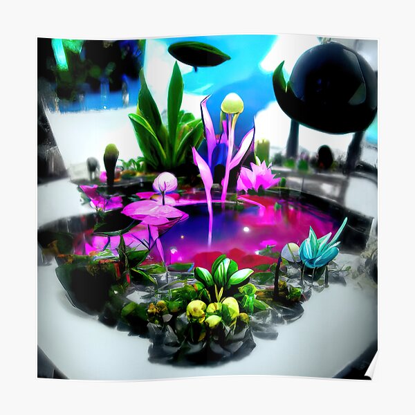 " Alien Garden Flowers - Otherworldly pond with flowers #5 Alien Garden ...