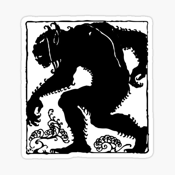 "Grendel" Sticker for Sale by Khnum | Redbubble