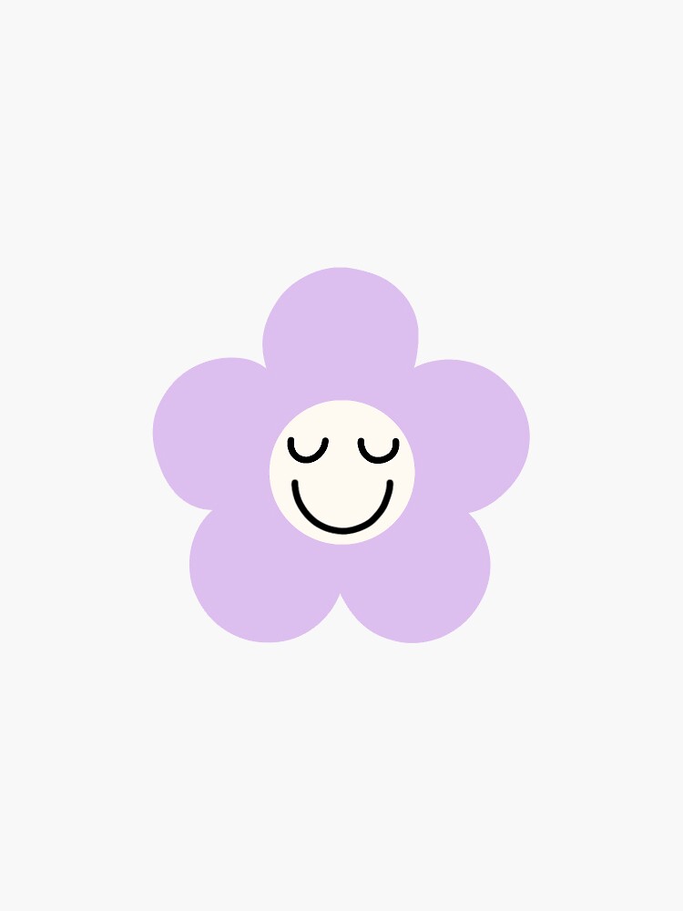 "happy flower" Sticker for Sale by ceylinmaden | Redbubble