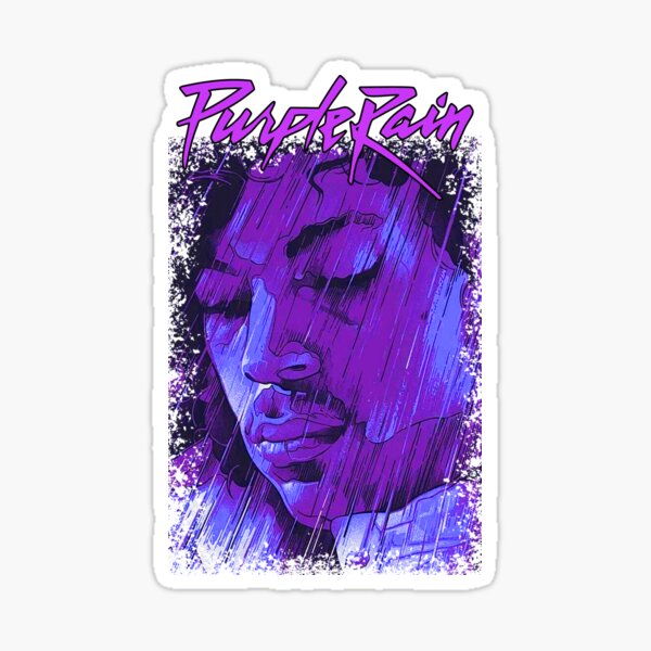 "PURPLE RAIN" Sticker for Sale by FUAD-DESIGNER | Redbubble