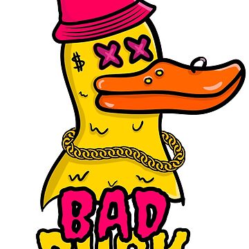 "Bad duck bucket hat" Sticker for Sale by BiGiK | Redbubble