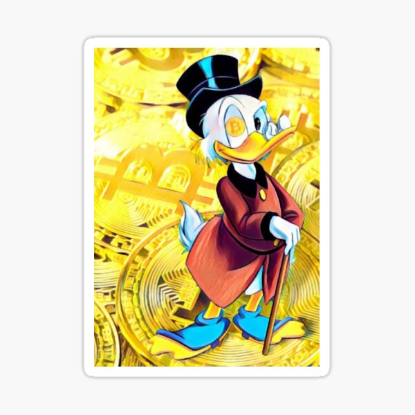"Scrooge McDuck" Sticker for Sale by GEK-NERD | Redbubble
