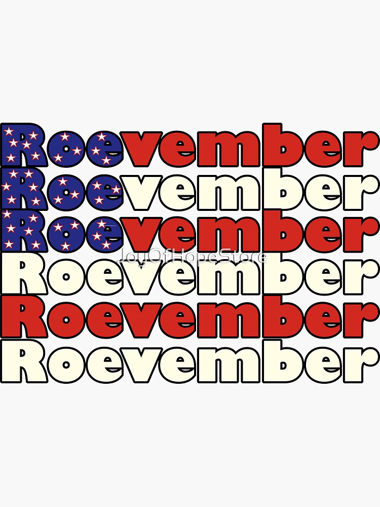 "Roevember American Flag Design Remember to Vote in November." Sticker ...
