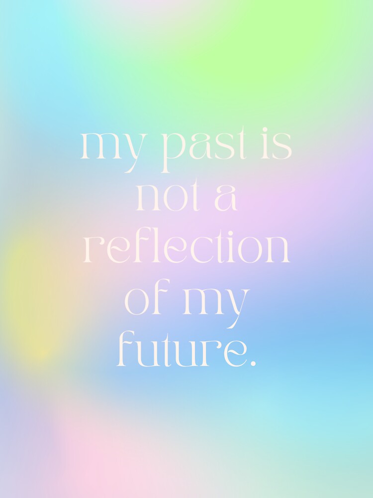 "Motivation Affirmation Quote Blue Modern Wall Art" Sticker for Sale by ...