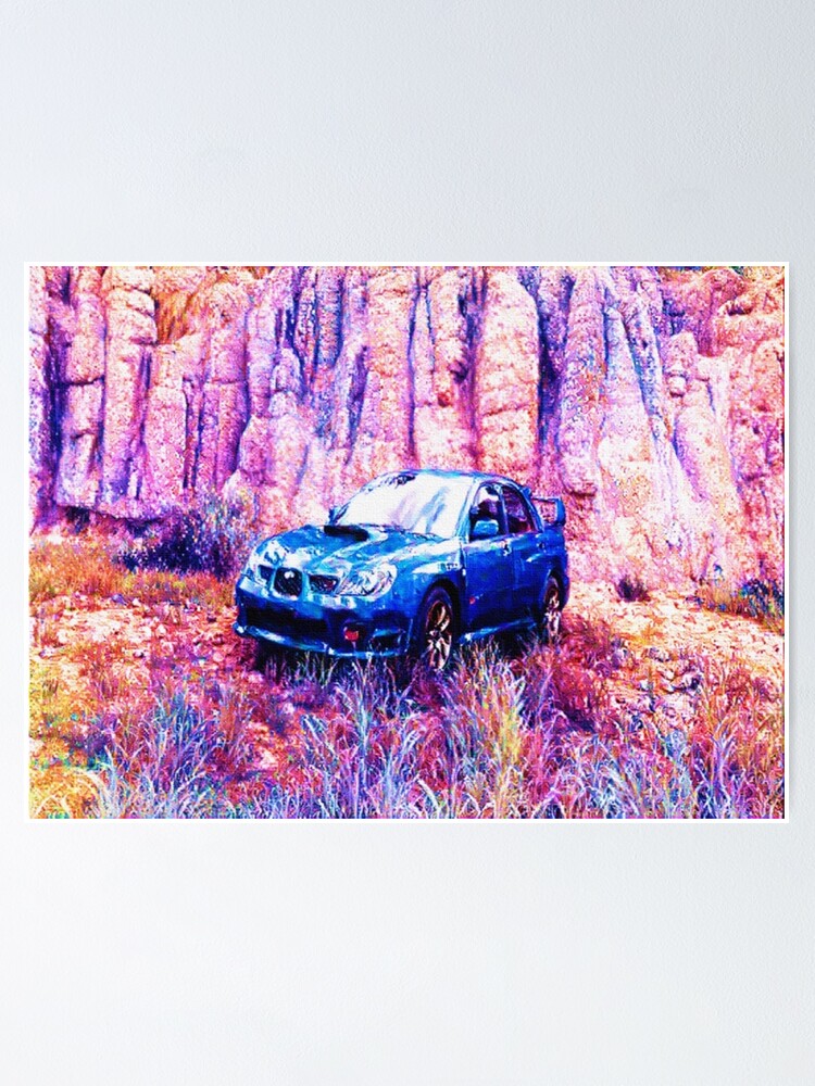 "Subaru Impreza WRX STI Hawkeye Painted" Poster for Sale by ArtCars ...