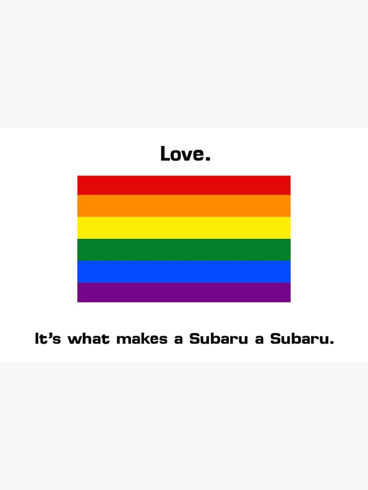 "Love. It's what makes a subaru a subaru." Sticker for Sale by Alexa118 ...