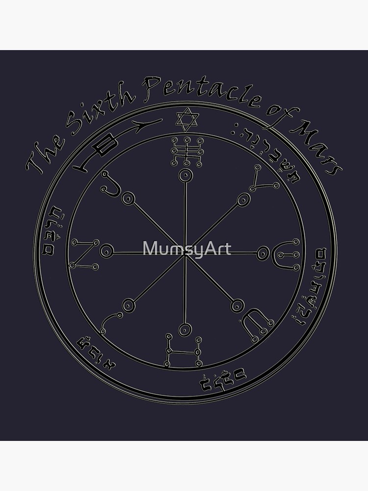 "The Sixht Pentacle of Mars - Solomon Seals" Poster for Sale by ...