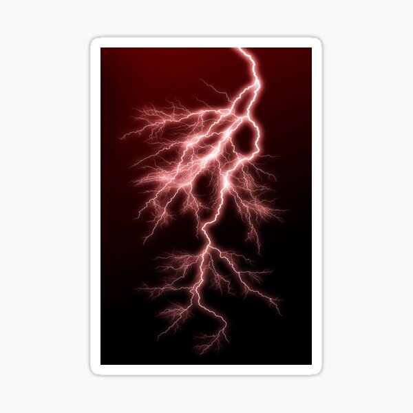 "Realistic lightning." Sticker for Sale by HakanKACAR2014 | Redbubble