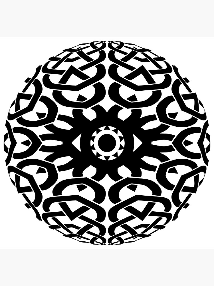 "3D Celtic Sphere Design with Eye at the Center" Sticker for Sale by ...