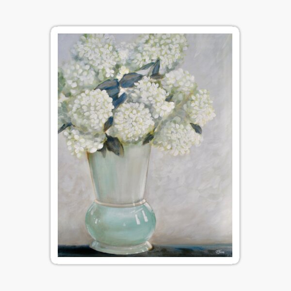 "Limelight Hydrangeas" Sticker for Sale by ckjonesart | Redbubble