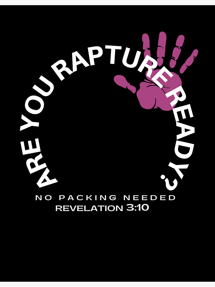 "Rapture Ready?" Sticker for Sale by WerkCulture | Redbubble