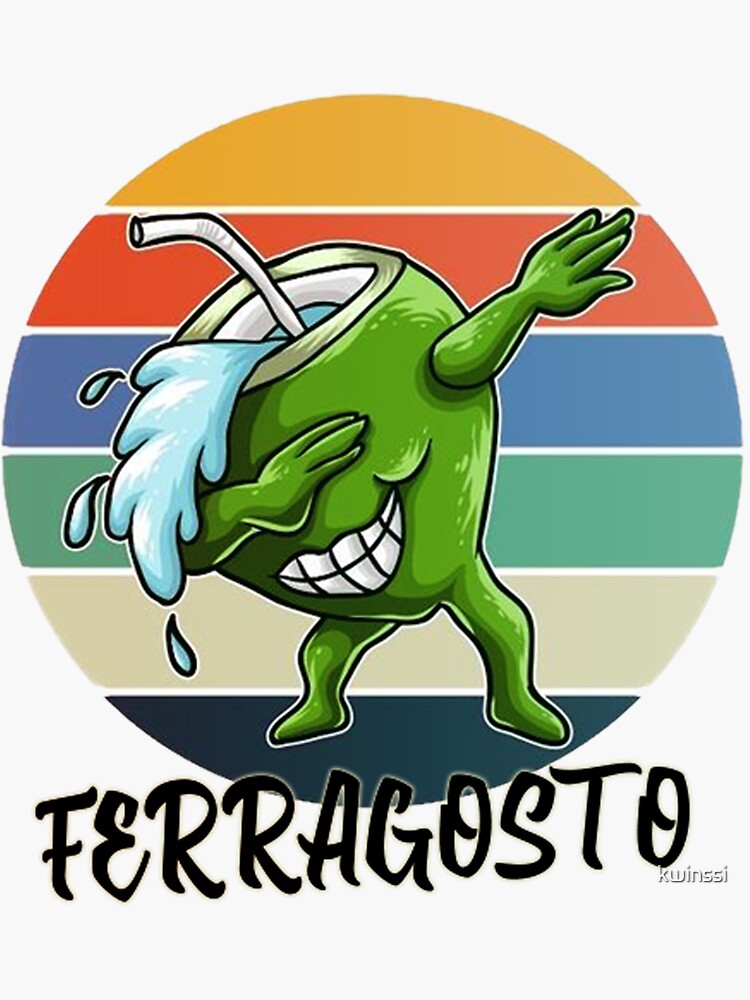 "Buon Ferragosto happy summer" Sticker for Sale by kwinssi | Redbubble