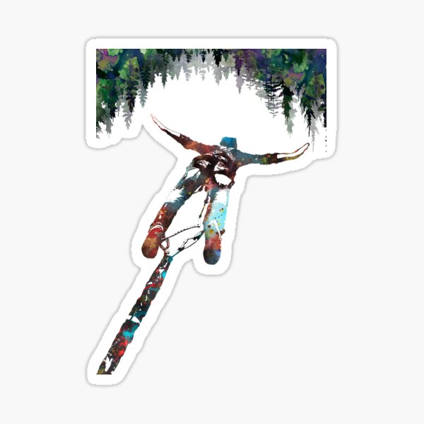 "Bungee jump" Sticker for Sale by Rosaliartbook | Redbubble