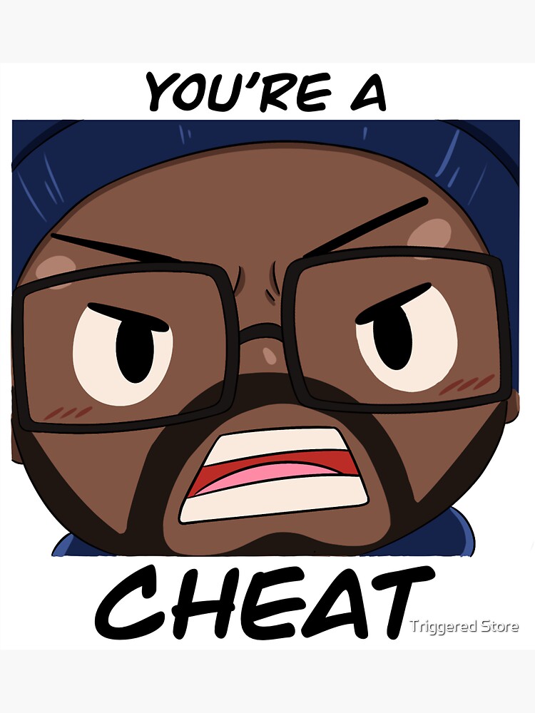 " Custom TY "YOU'RE A CHEAT" Sticker" Sticker for Sale by ...