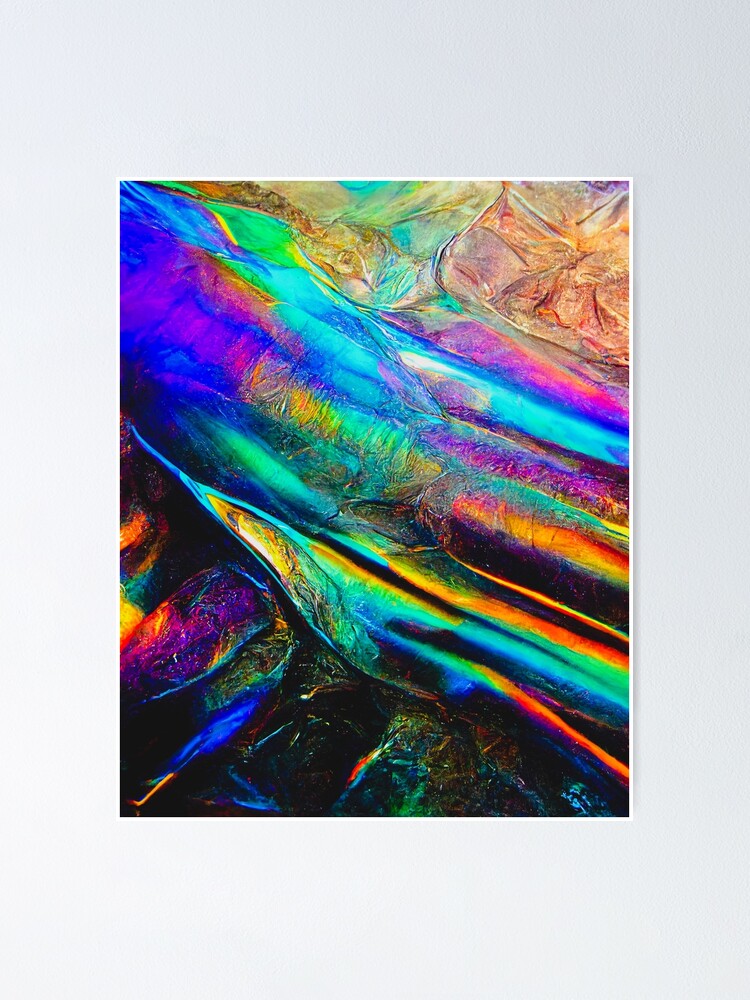 "Sheets of Iridescence V" Poster for Sale by CoffeeandHope | Redbubble